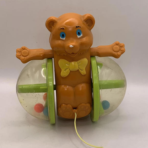 Fisher-Price | Toys | Fisher Price Vintage 978 Bob Along Rolling Bear 642 Pull Toy 6 Quaker Oats ...